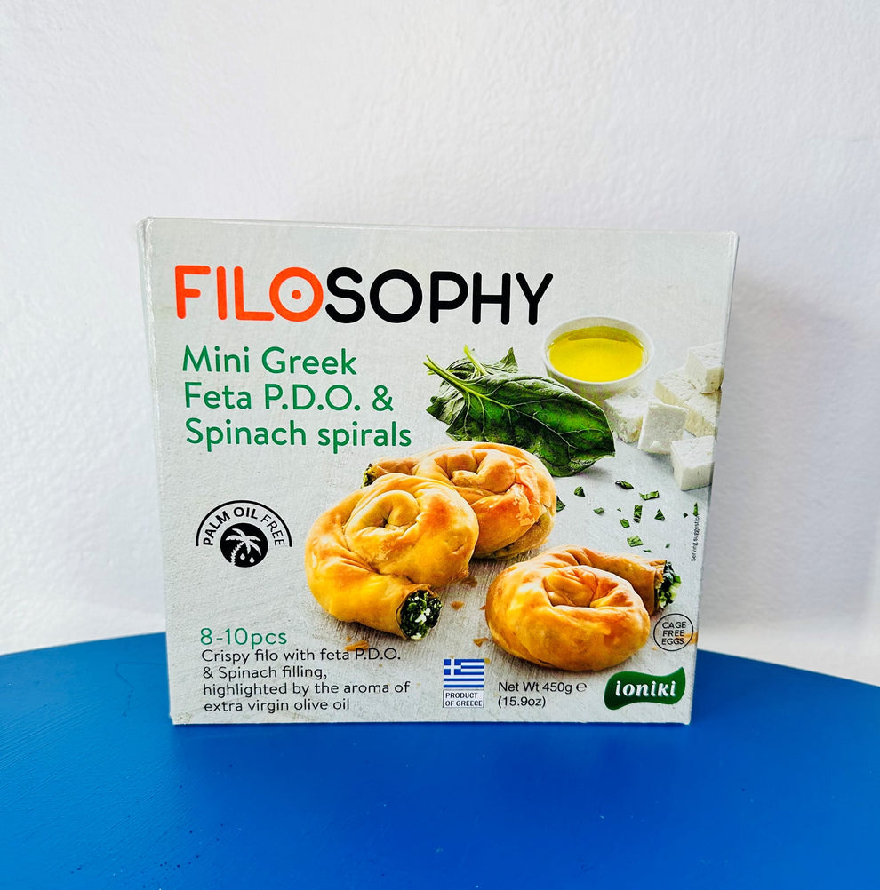 Filosophy Mini Greek Feta and Spinach Spirals – Souvlaki Warehouse